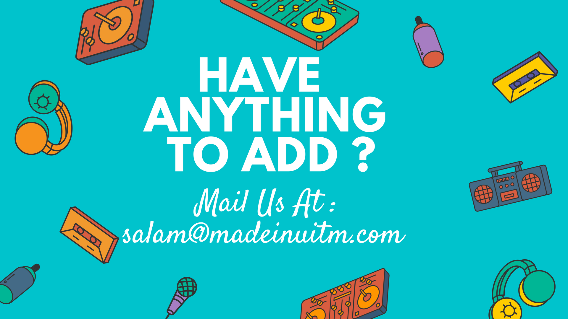 HAve Something to add